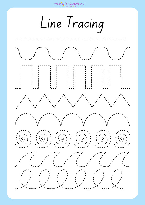 Connect the Fruits- Line Tracing Worksheet - Free Worksheet | UK