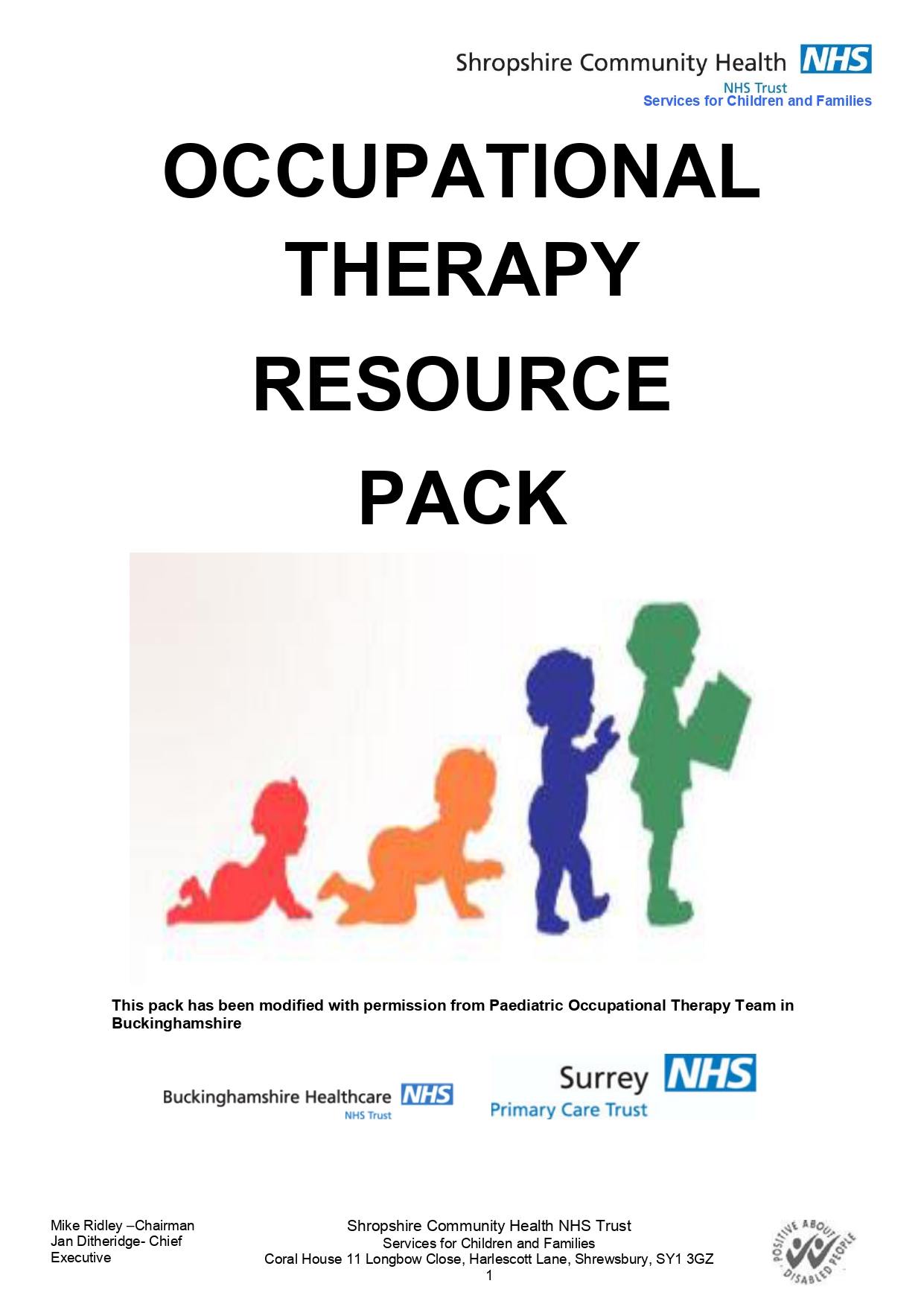 Occupational therapy resource pack - NHS